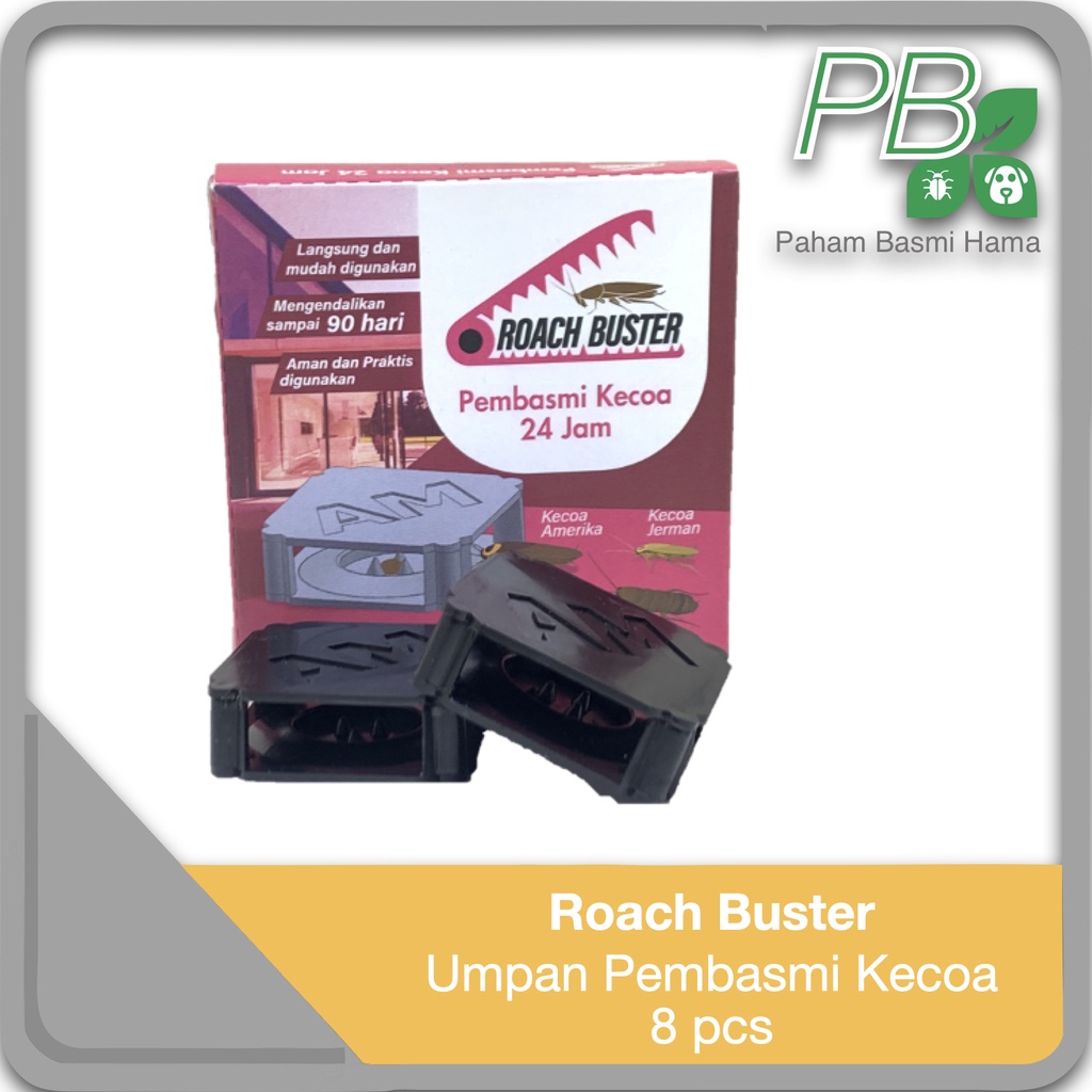 Jual Roach Buster - Umpan Pembasmi Kecoa 24 Jam - Roach Killer - ISI 8 ...