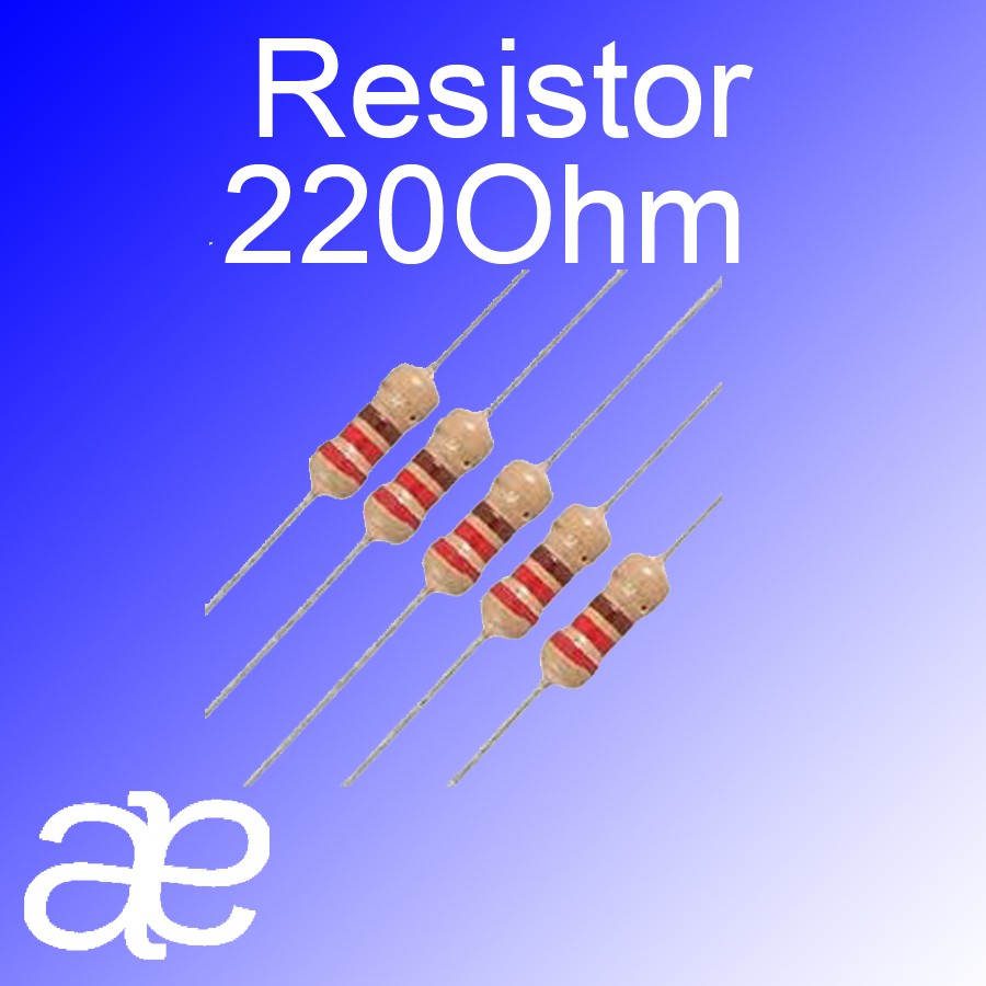 Jual Resistor 220 Ohm 1/4watt 10 Pcs Murah | Shopee Indonesia