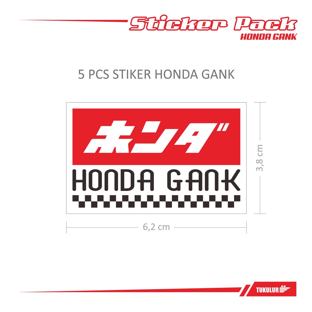 Jual STIKER VARIASI PELENGKAP MOTOR HONDA GANK 2PCS | Shopee Indonesia