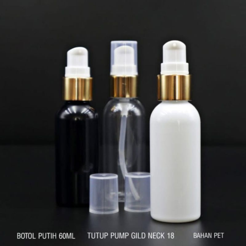 Jual BOTOL PUMP TREATMENT 60 ML/BOTOL LOTION PUMP 60 ML/BOTOL SPRAY PUMP 60 ML | Shopee Indonesia