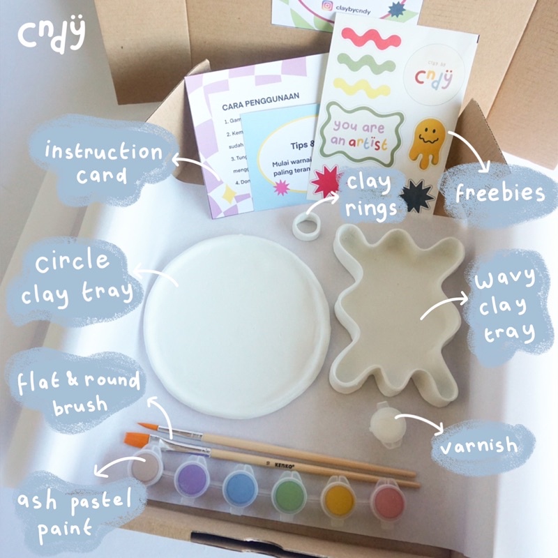 Jual Clay Kit ( clay tray 2pcs + ring ) / DIY Kit / DIY Clay Kit ...
