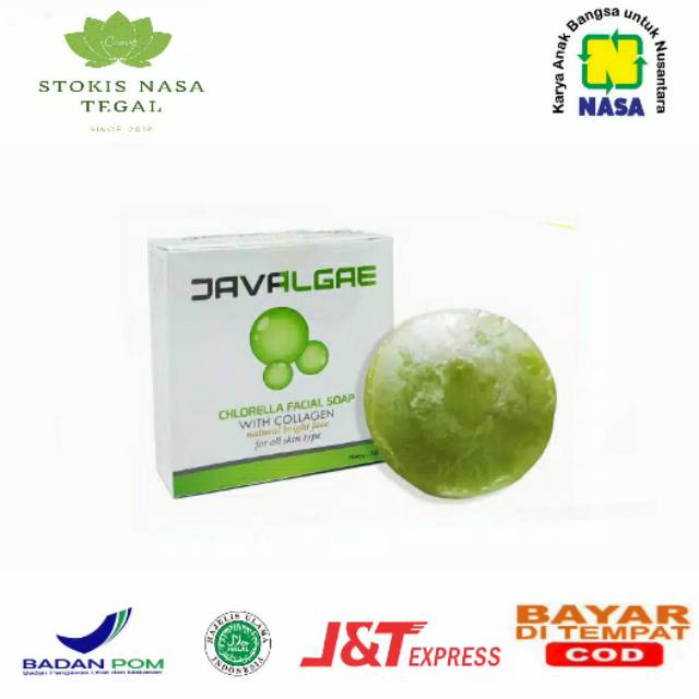 Jual Sabun wajah Flek hitam Chlorella JAVALGAE NASA | Shopee Indonesia