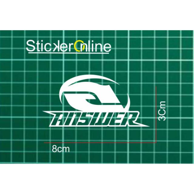 Jual Sticker cutting/sricker motor logo answer racing | Shopee Indonesia