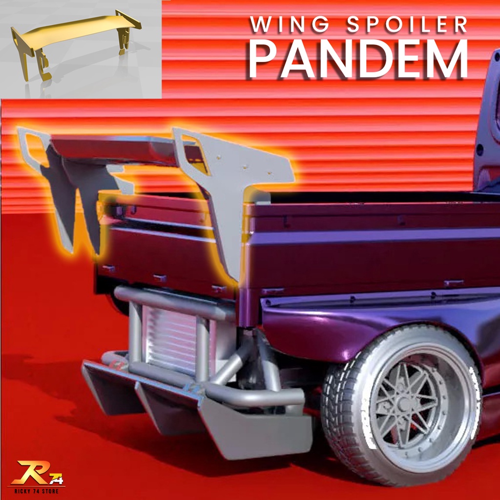 Jual WPL D12 Wing Spoiler Versi PANDEM- RC Drift Car 3D Print | Shopee ...