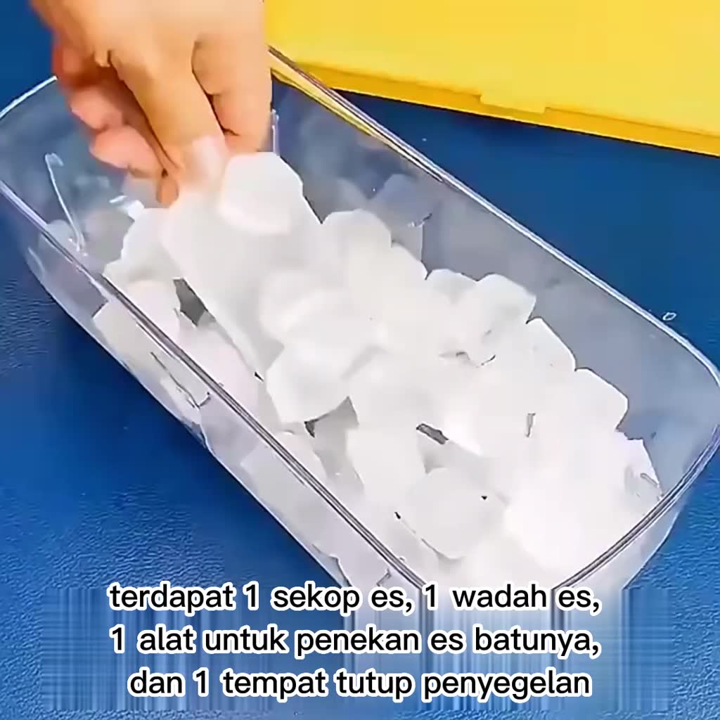 Jual Satu Keluarga Cetakan Es Batu Mode Tekan Press Free Sendok C873 ...