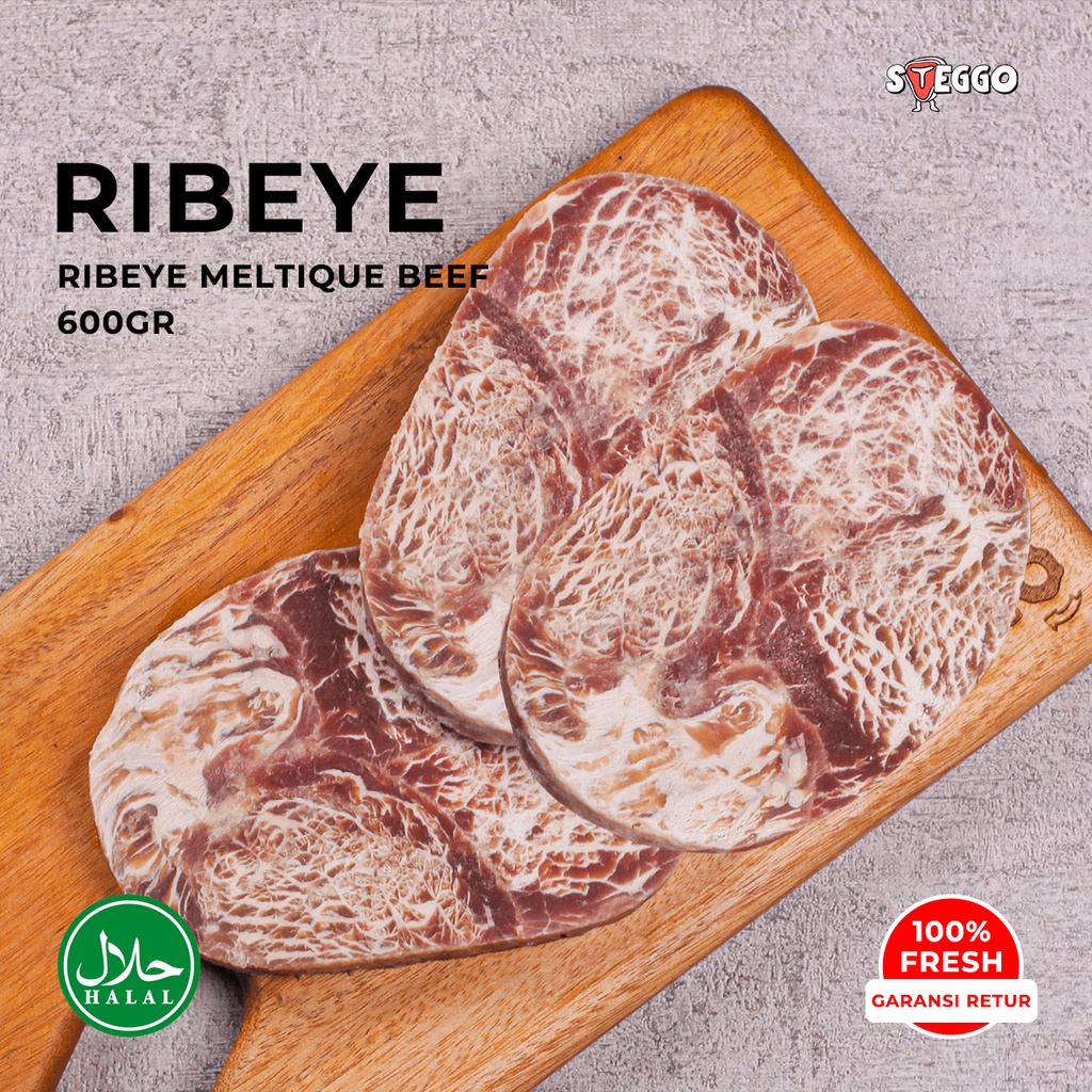 Jual 600 Gram Ribeye Beef Wagyu (100% HALAL DAN NIKMAT) by STEGGO ...