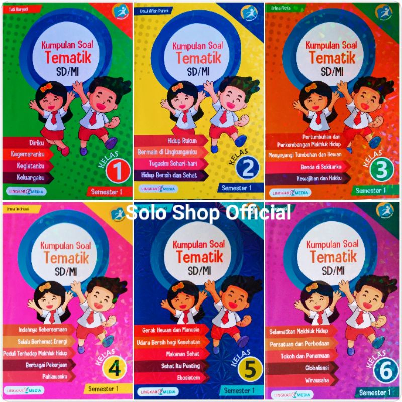 Jual BUKU SOAL SD KUMPULAN SOAL TEMATIK SD MI KELAS 1 2 3 4 5 6 SEMESTER 1 DINIAWATI LINGKAR ...