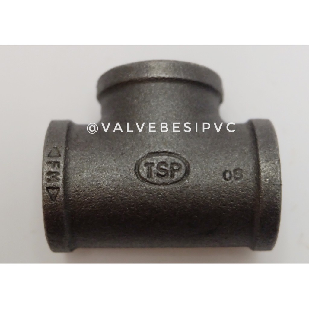 Jual Tee BS TSP/ Tee Hitam TSP/ Tee Black steel TSP 3/4" | Shopee Indonesia