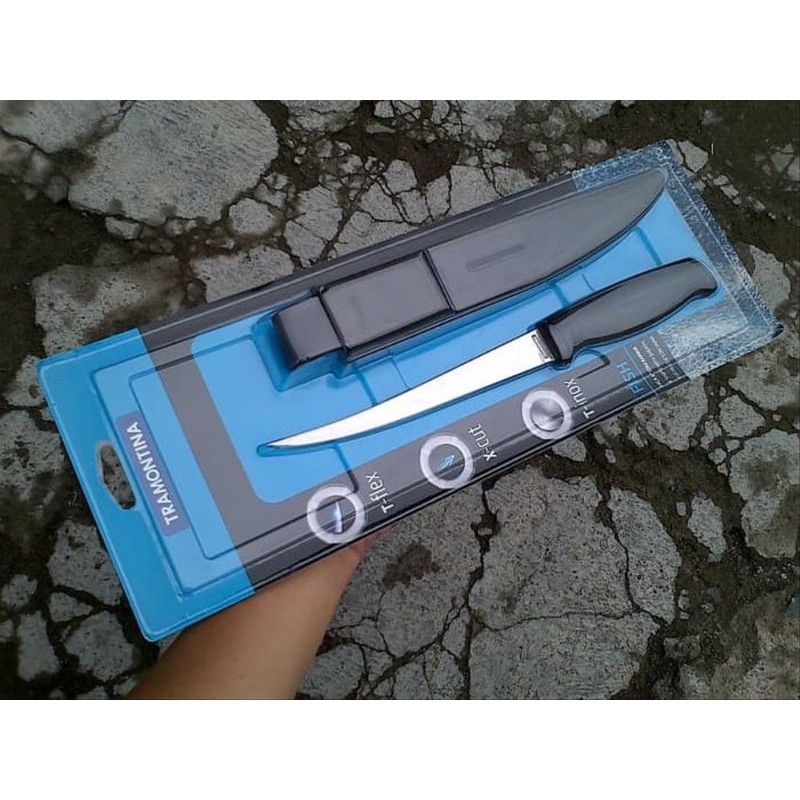 Jual pisau filet knife fish 6 inchi tramontina original brazil | Shopee ...