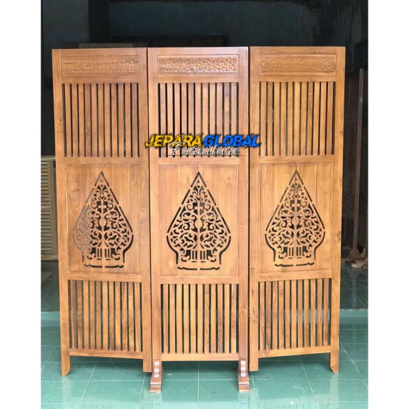 Jual Sketsel penyekat ruangan jati clir wayang (sketsel ukir,sketsel ...