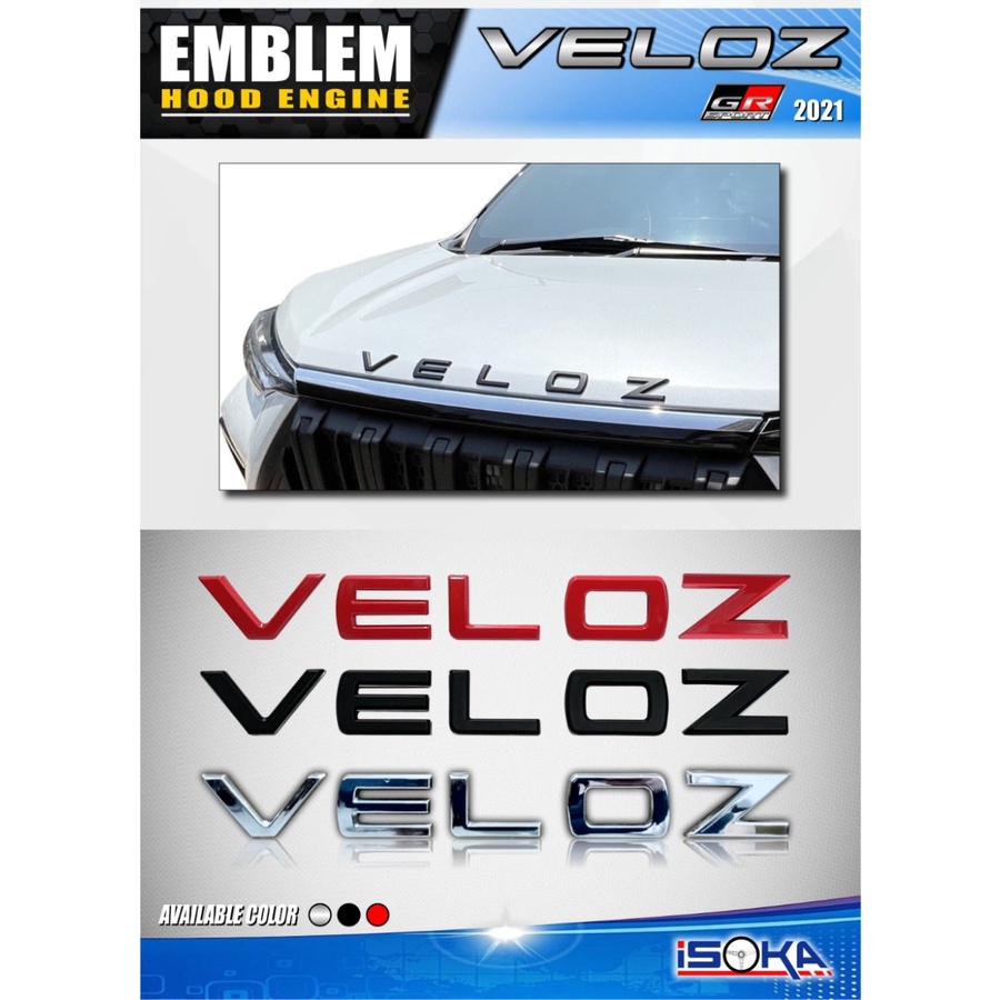 Jual EMBLEM HURUF VELOZ EMBLEM KAP MESIN TULISAN VELOZ | Shopee Indonesia
