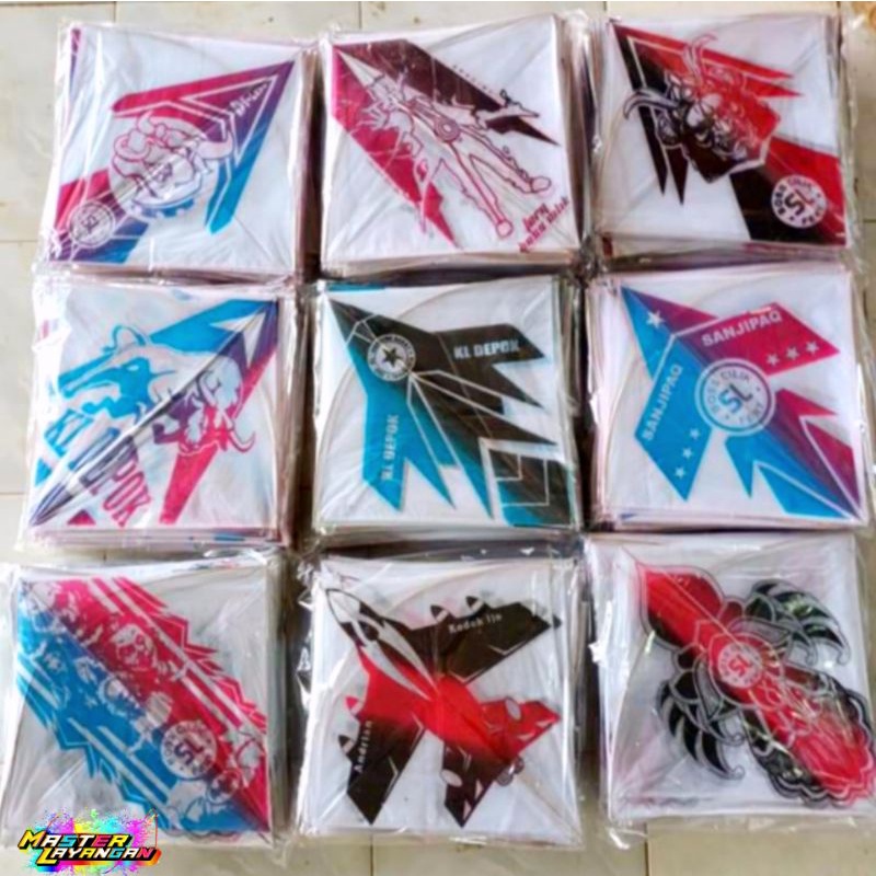 Jual PROMO!! layangan sukhoi - layangan sukhoi standar - motif rendom ...