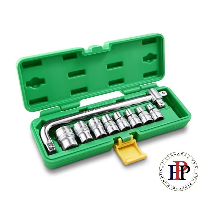 Jual TEKIRO Socket Set 1/2 Inch 10 Pcs 12 PT 8-24 mm Tekiro SC-SE0605 ...