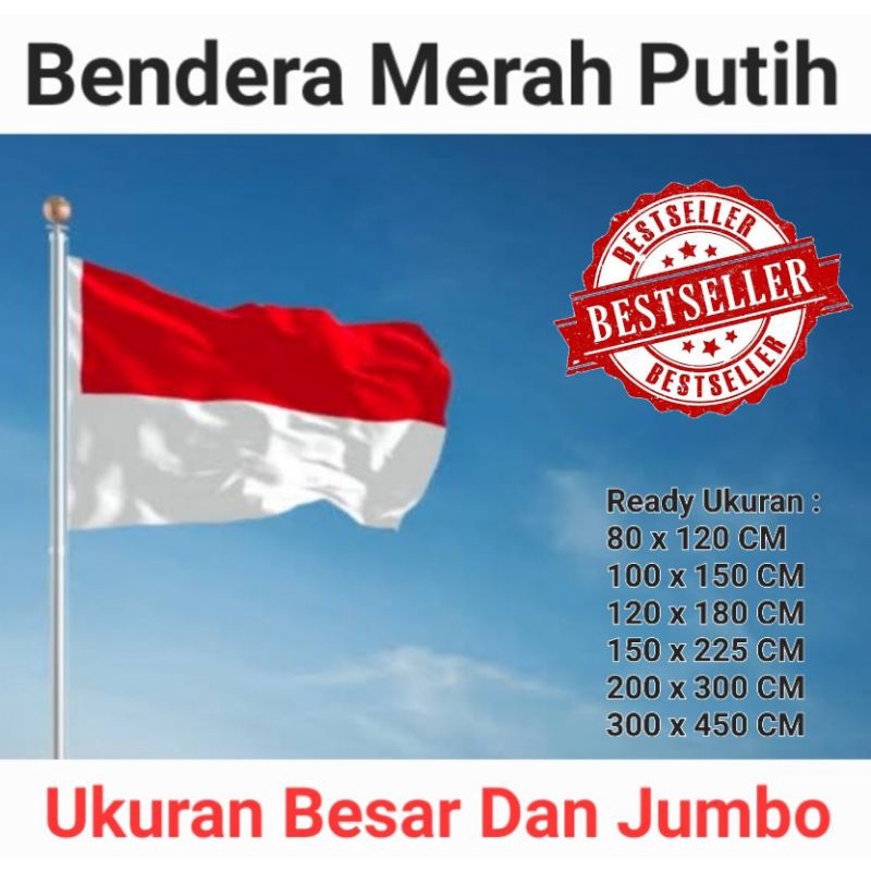 Jual Bendera Merah Putih Ukuran Besar Jumbo Ready Aneka Ukuran Bahan ...