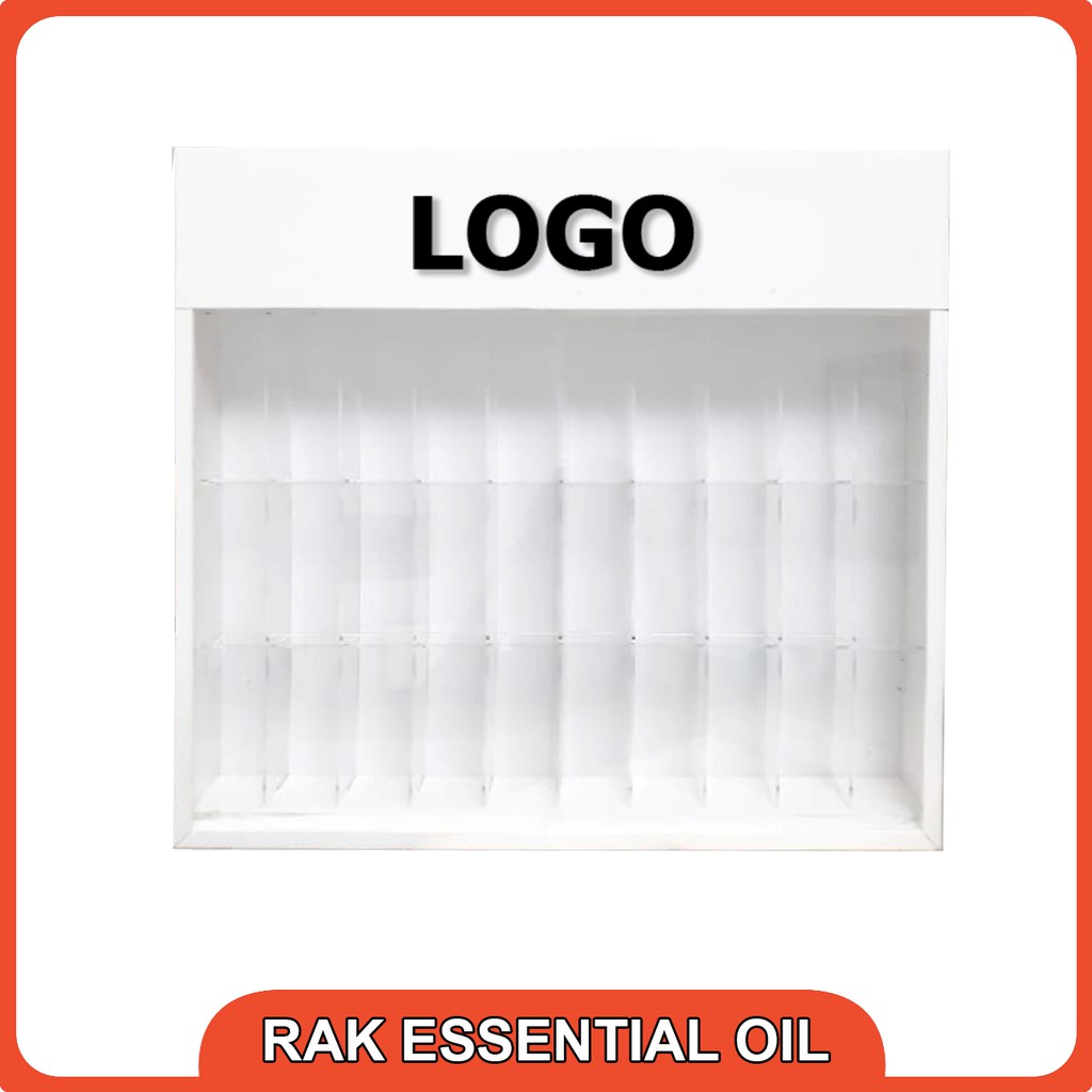 Jual Rak Botol Essential Oil Header isi 30 Bahan Acrylic | Shopee Indonesia