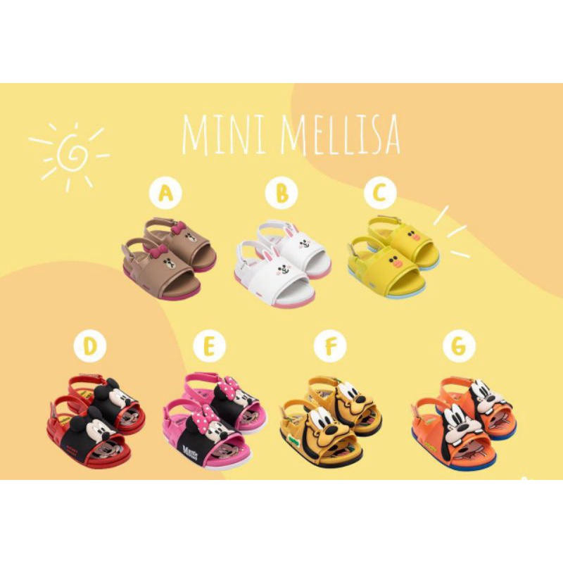 Jual Sendal Anak Mini Melissa motif Mickey Mouse | Shopee Indonesia