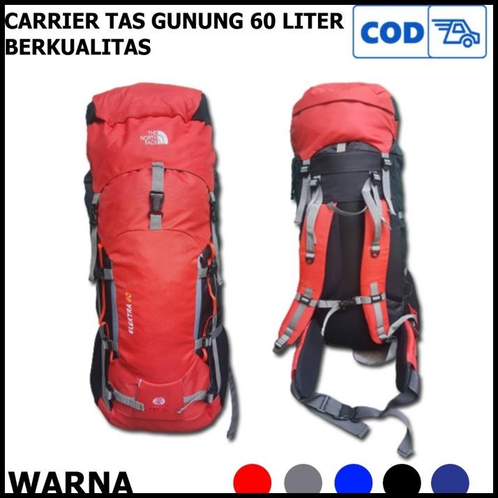 Jual Carrier Tnf Elektra 60 Liter Tas Gunung | Shopee Indonesia