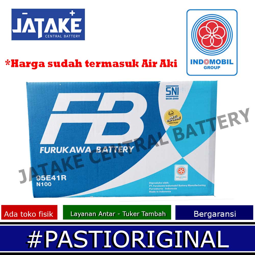 Jual Aki Basah N100 / 95E41R Furukawa Battery FB Premium 12V 100Ah | Shopee Indonesia