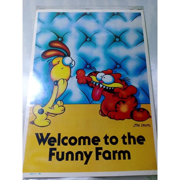 Jual Poster Garfield Jadul Vintage 90an 90 an Kucing Oren Orange ...