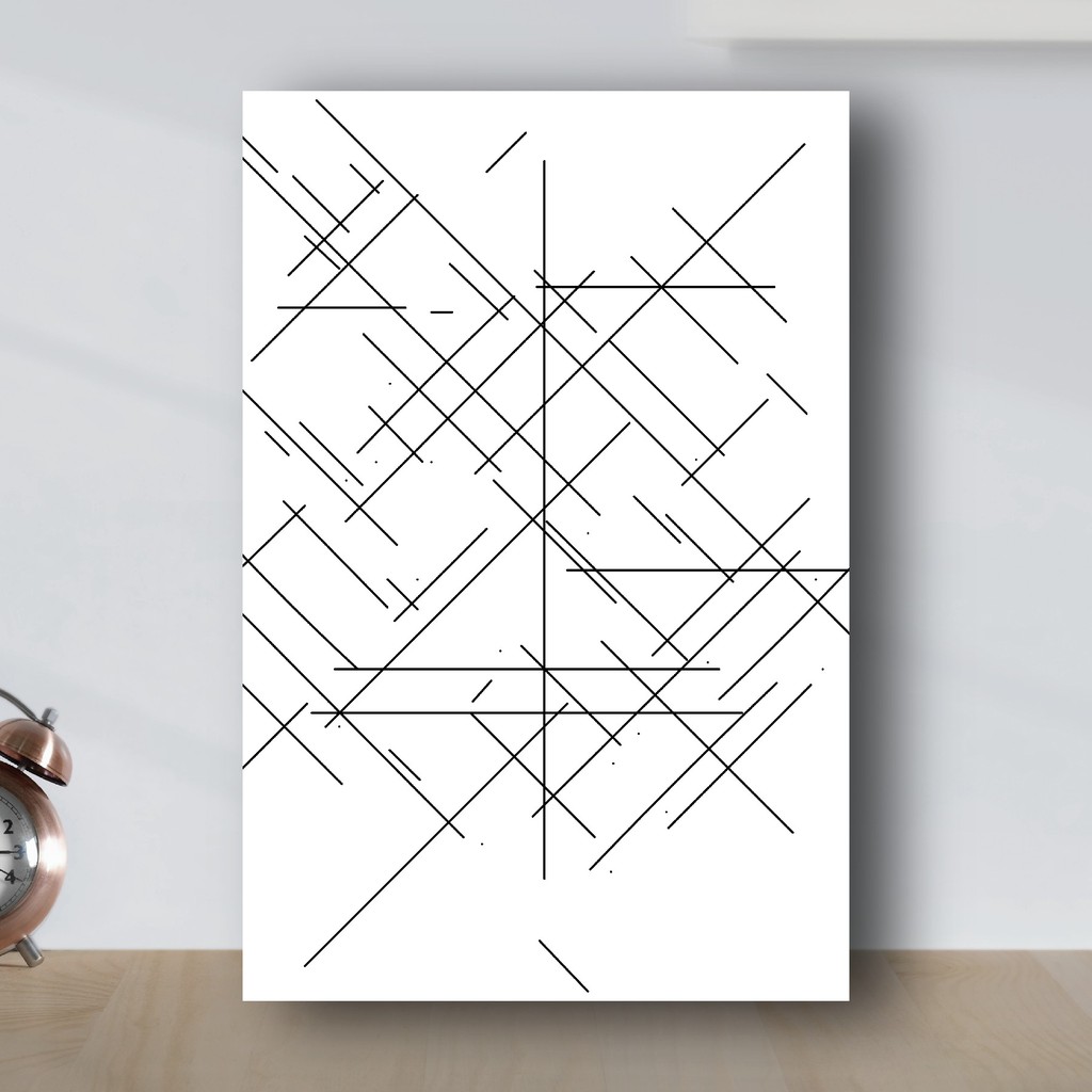 Jual Poster Garis Geometri Dan Hiasan Dinding Minimalis - Poster Kayu ...