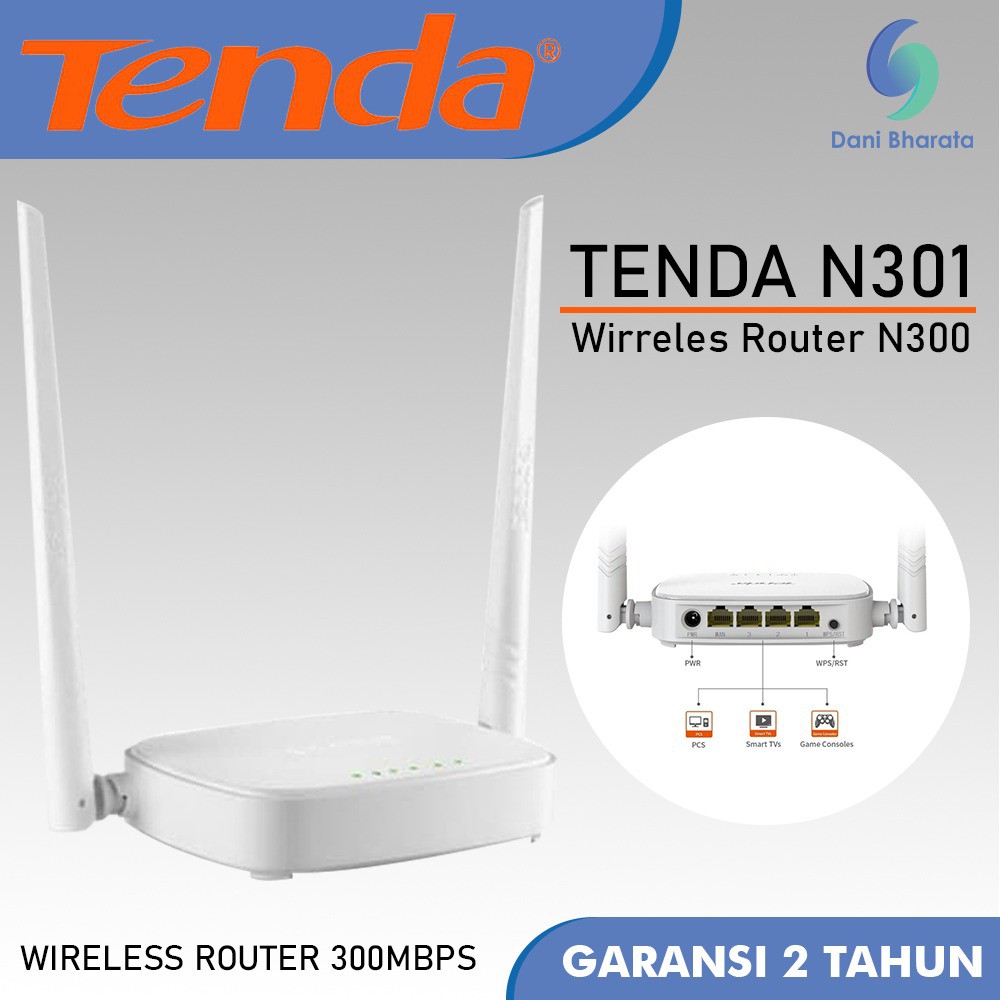 Jual Tenda N301 Wireless Router N300 Easy Setup Router | Shopee Indonesia
