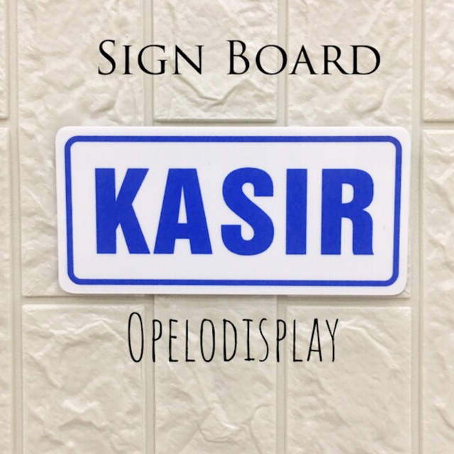 Jual SIGN BOARD KASIR / PAPAN PENANDA ACRYLIC / AKRILIK | Shopee Indonesia