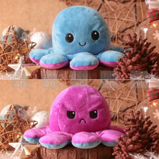 Jual Reversible Octopus Plushie Boneka Tiktok Boneka Gurita | Shopee ...