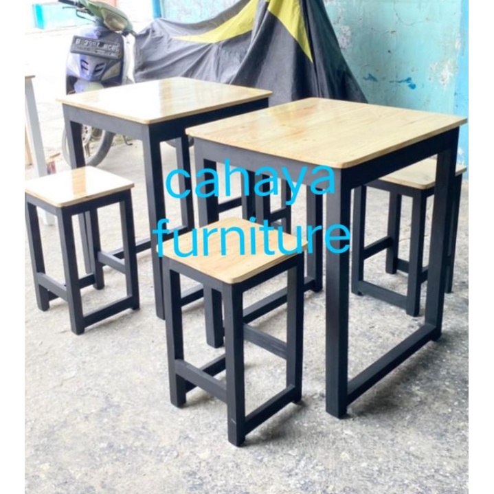 Jual meja cafe/meja restoran.kayu jati belanda | Shopee Indonesia