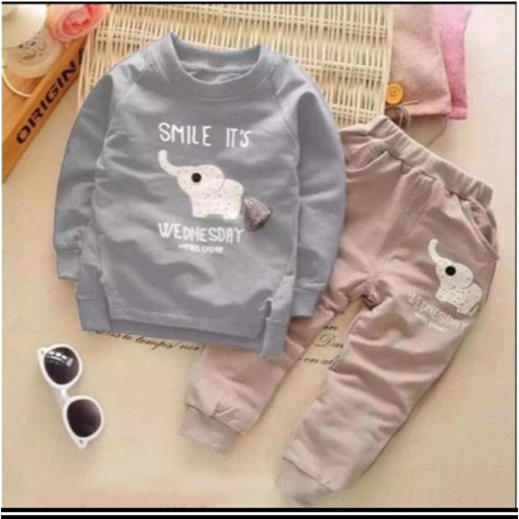 Jual Switer anak perempuan motif gajah terbaru pakian anak perempuan ...