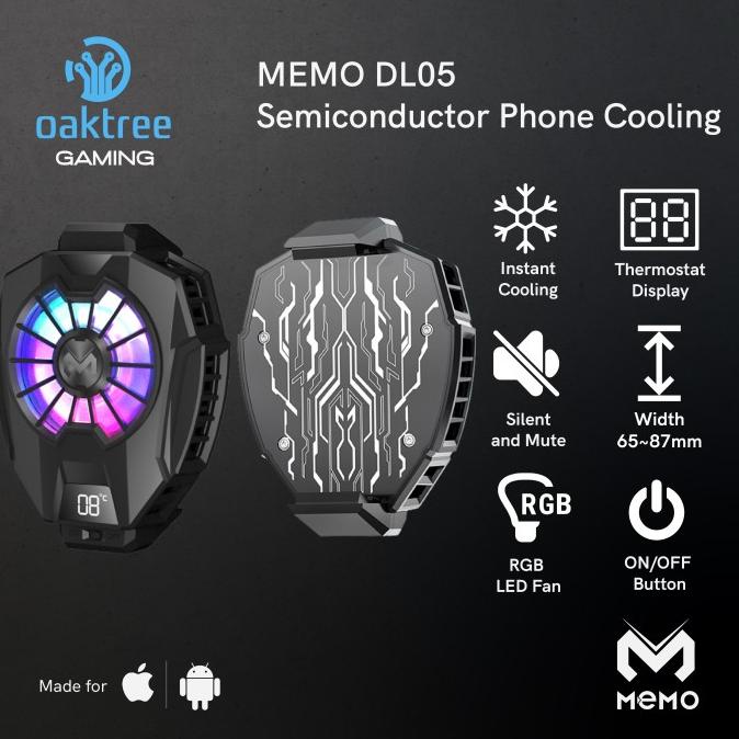 Jual Memo Dl05 Fan Cooler Radiator Pendingin Hp Cooling Fan Gaming ...