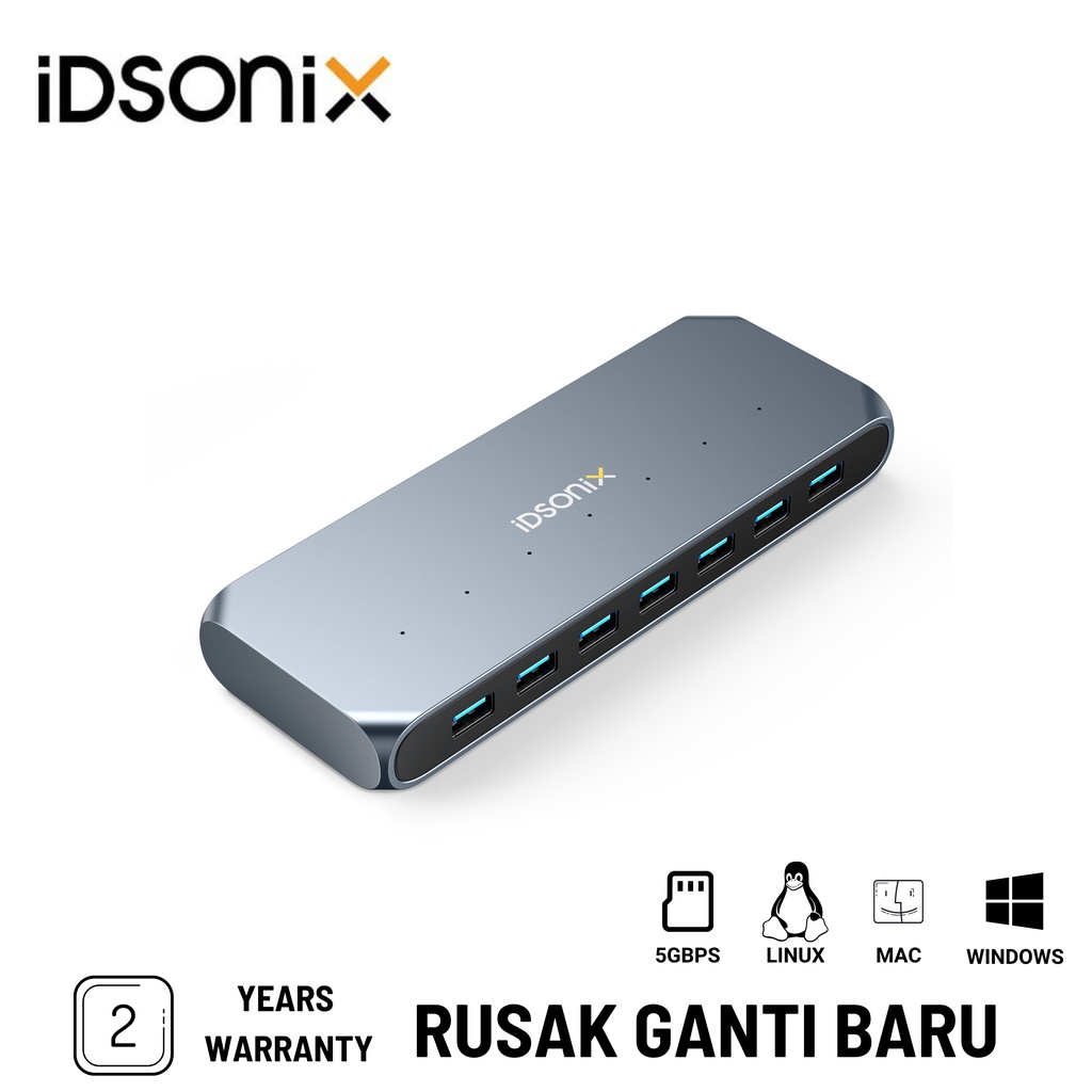 Jual IDSONIX 7 in 1 USB 3.0 HUB ( SAU3 - 7A ) | Shopee Indonesia