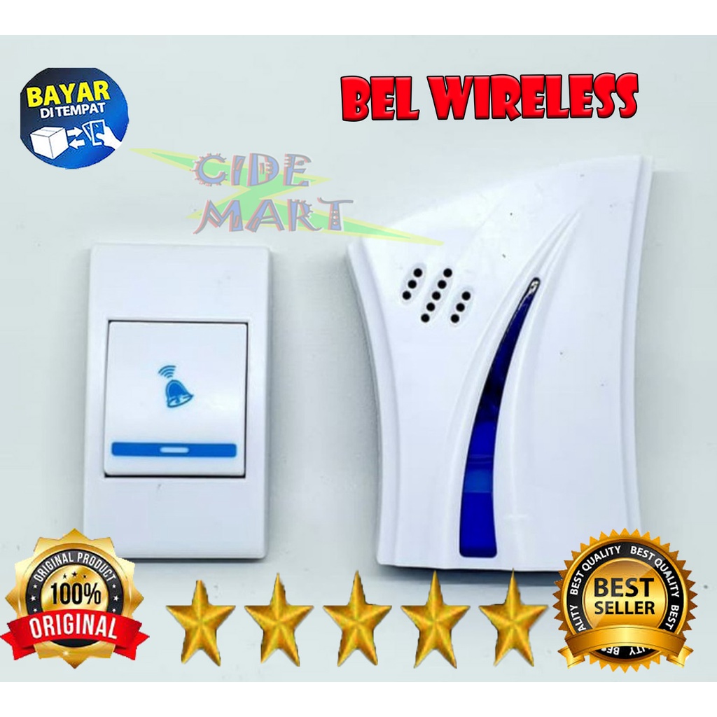 Jual Bel Rumah Wireless Door Wireles Bell Home Bell GP Tanpa Kabel ...