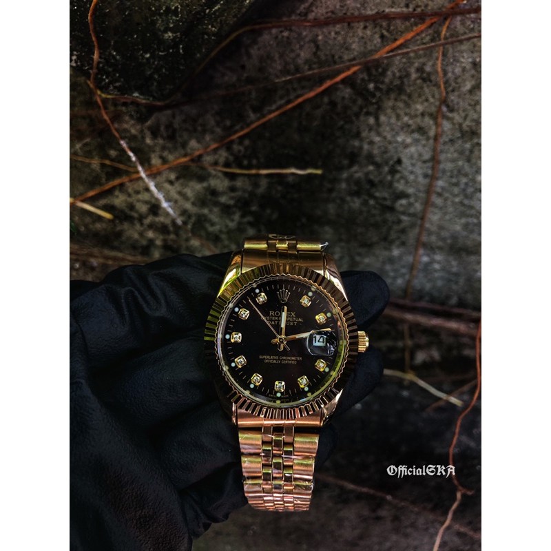 Jual ROLX BLINK GOLD OYSTER PERTUAL WATCH | Shopee Indonesia