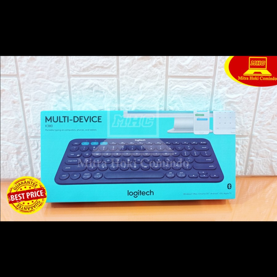 Jual Logitech K380 Keyboard Bluetooth Multi Device GARANSI BLUE ...