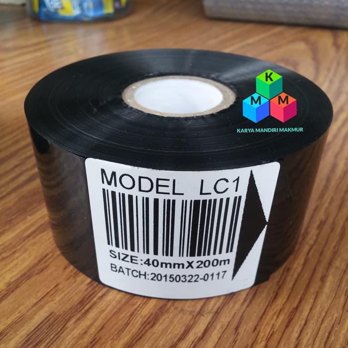 Jual RIBBON TAPE / PITA TINTA FOR CODING MACHINE SIZE 40mm x 200 meter ...