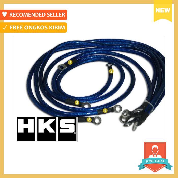 Jual Kabel Grounding Hks Biru Hks Grounding Wire Kits Blue | Shopee ...