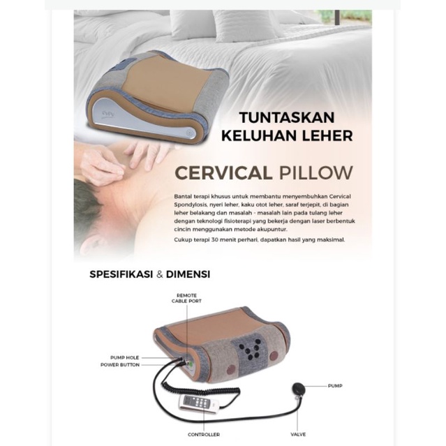 Jual Alat terapi leher Cervical pilow asli Jaco(terapi syaraf terjepit ...