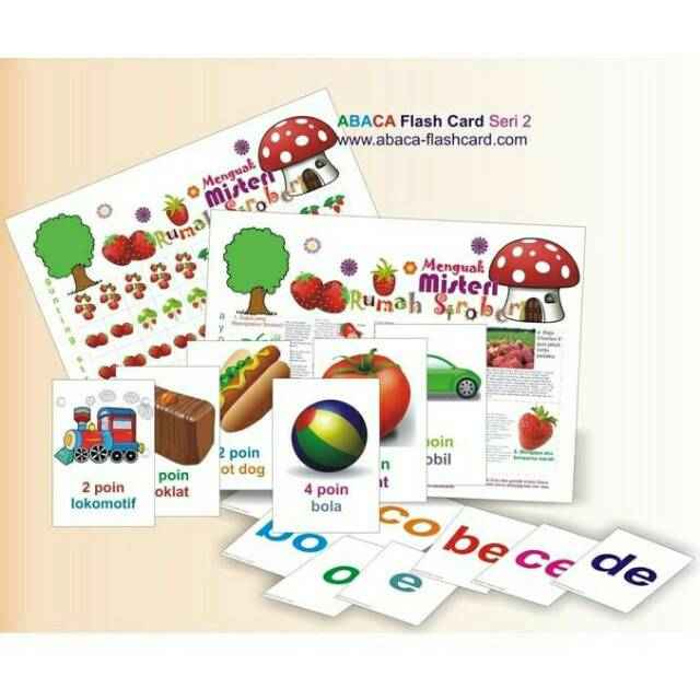 Jual NEWAbaca Flashcard Seri 2 Flash Card Membaca Seri 2 Buku Kartu ...