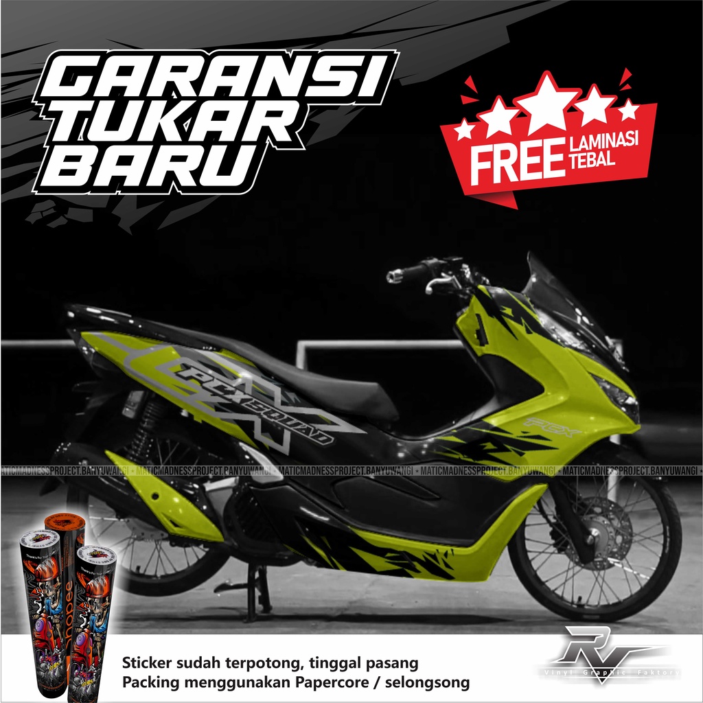 Jual Sticker decal motor Pcx PCX 160 pcx 150 Custom Full body /striping ...