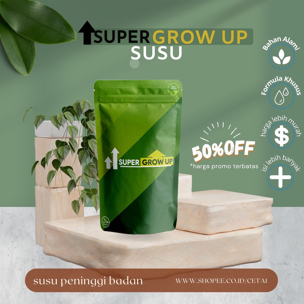 Jual SUPER GROW UP SUSU - obat suplemen peninggi badan herbal Alami ...
