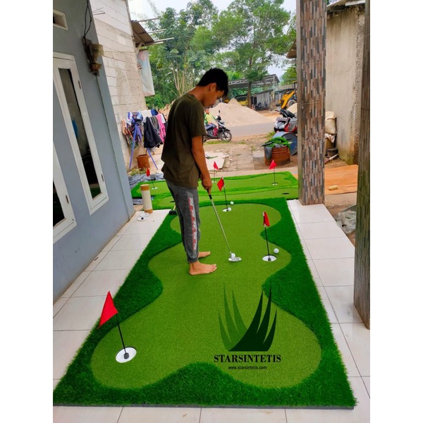 Jual Promo Lapangan Mini Golf Portable Sintetis Ukuran 300 x 100 cm ...