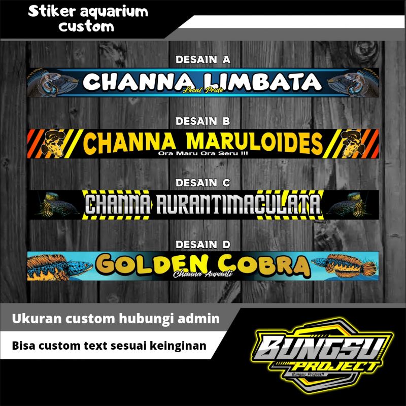 Jual Stiker Channa Stiker Aquarium Stiker Custom | Shopee Indonesia
