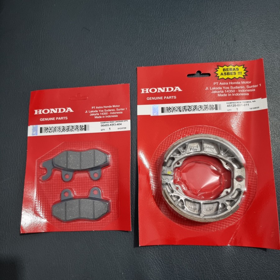 Jual Paket Kampas Rem Depan Belakang Astrea Grand Supra X 100 Fit Lama ...