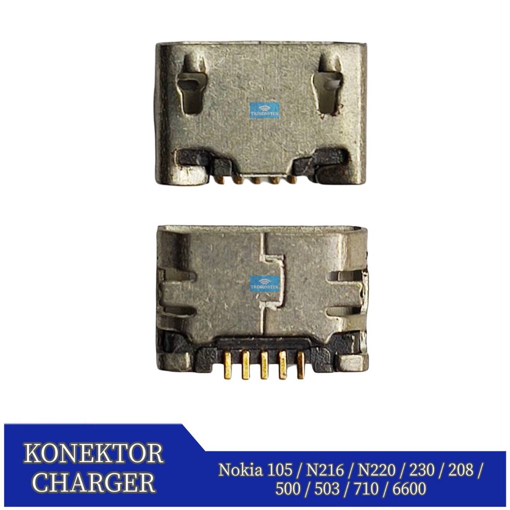Jual Konektor Charger Nokia 105 / N216 / N220 / 230 / 208 / 500 / 503 ...