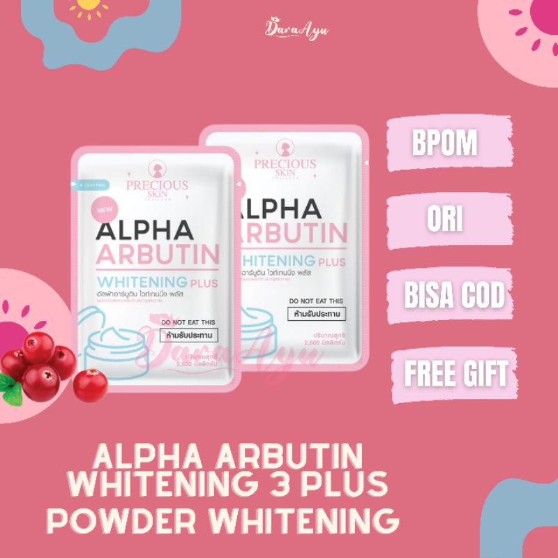 Jual Alpha Arbutin 3 Plus Whitening / Bubuk Pemutih Badan / Powder ...