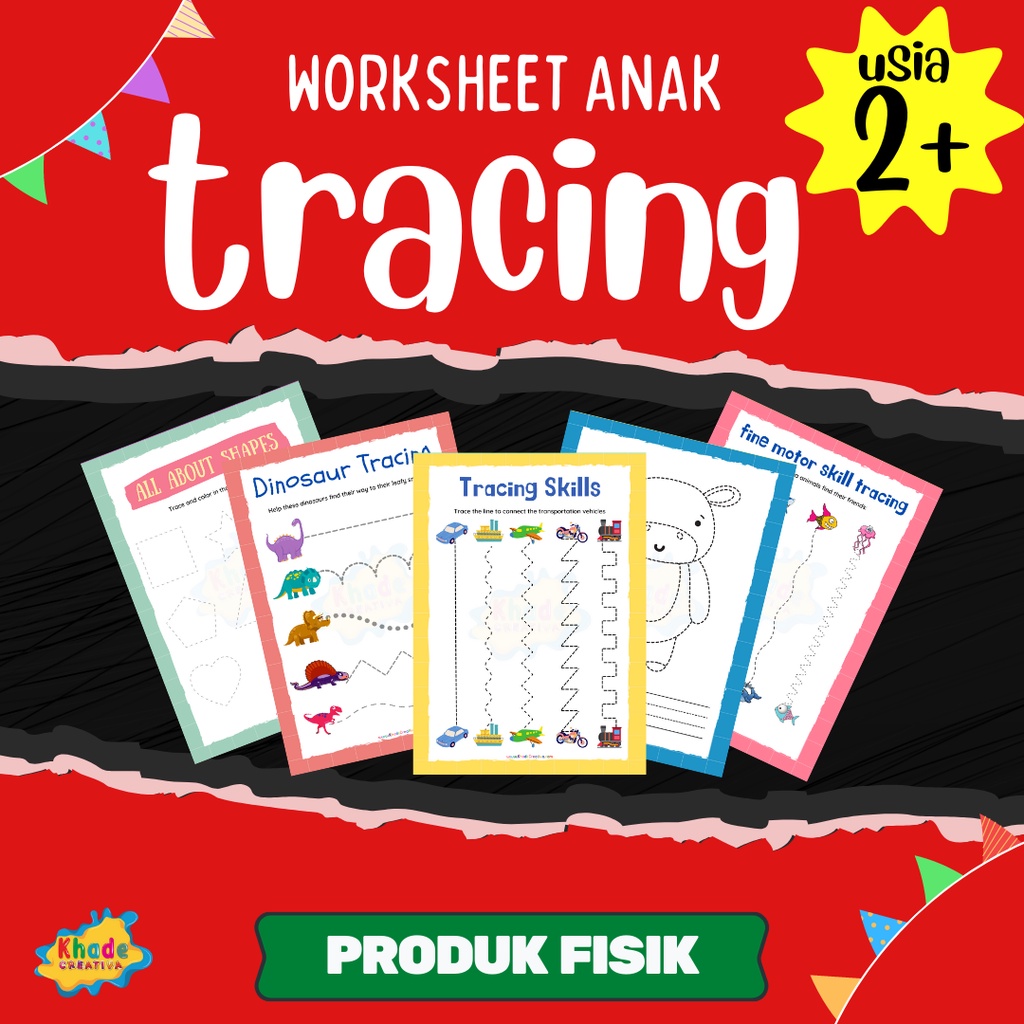 Jual Worksheet Tracing Number Menebalkan Garis Huruf Angka | Mainan ...