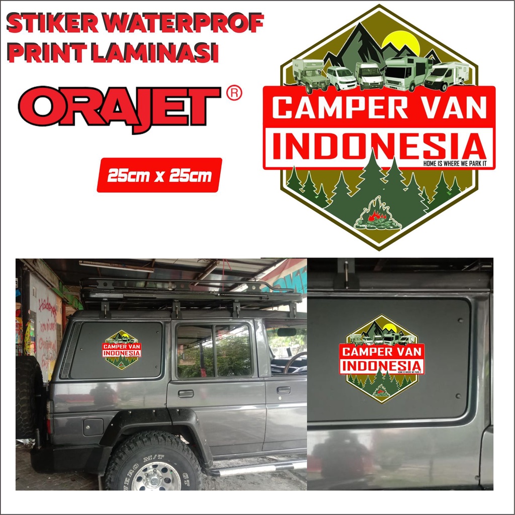 Jual Setiker Campervan Indonesia Bahan Anti Air Camping | Shopee Indonesia