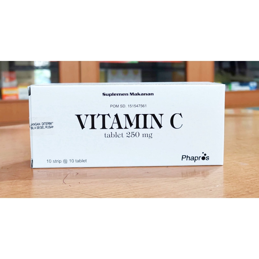 Jual Vitamin C 250 mg Box 100 Tablet | Shopee Indonesia