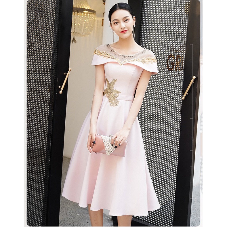 Jual T1013 Gaun Import Maxi Gaun Pesta Dress Pesta Party Dress Merah ...