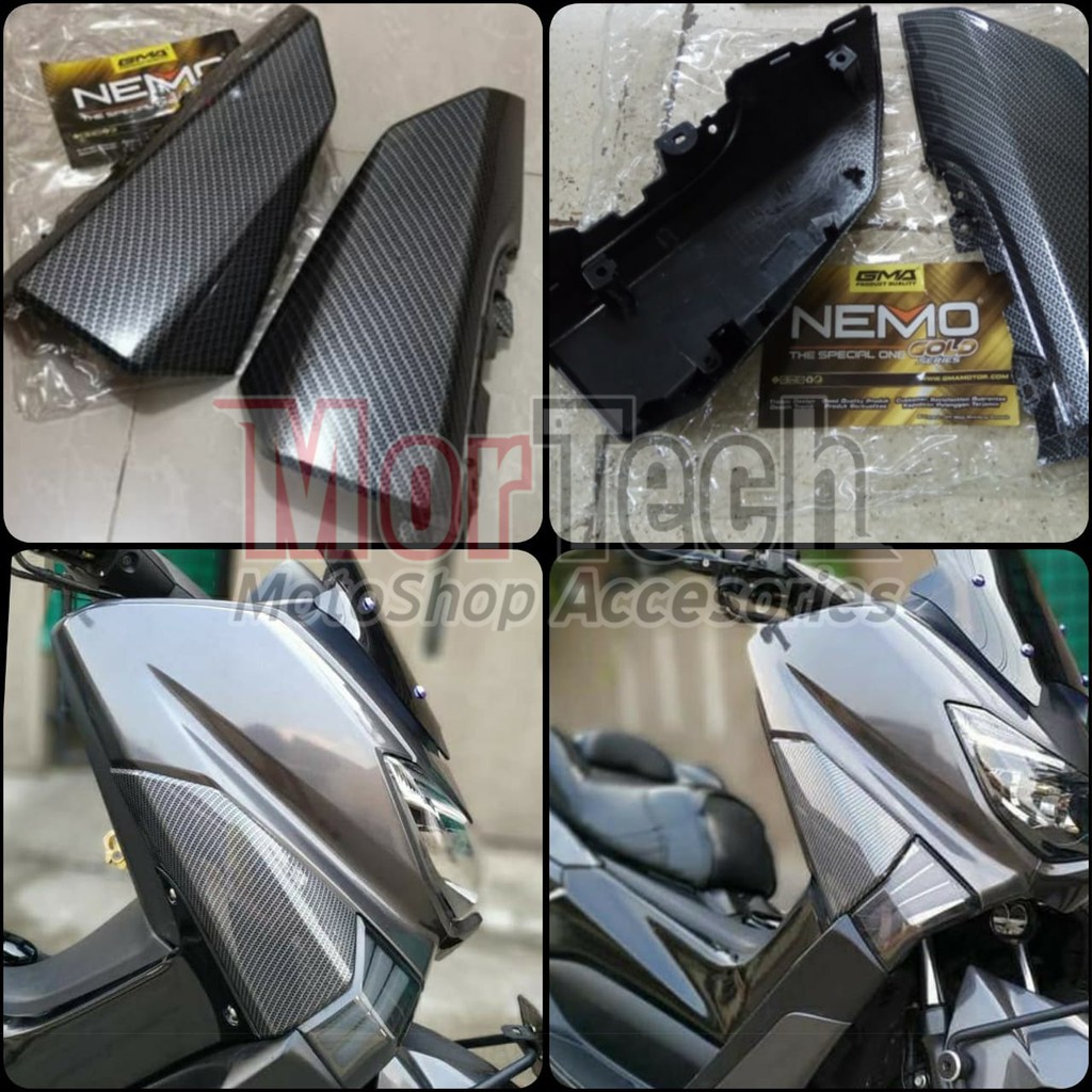 Jual Side Cover Tutup Atas Sen Sein Depan Nmax Nemo Carbon Karbon ...